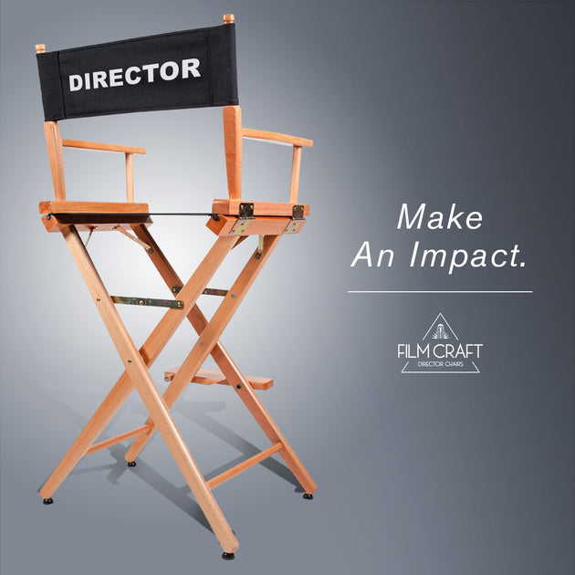 Tall Director Chair (with pre-printed director canvas) – Filmcraft ...