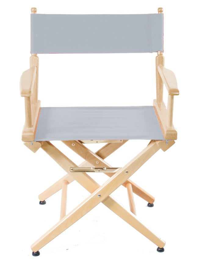 Short Director's Chair 18" Seat Height (Dining Height) Natural Finish ...